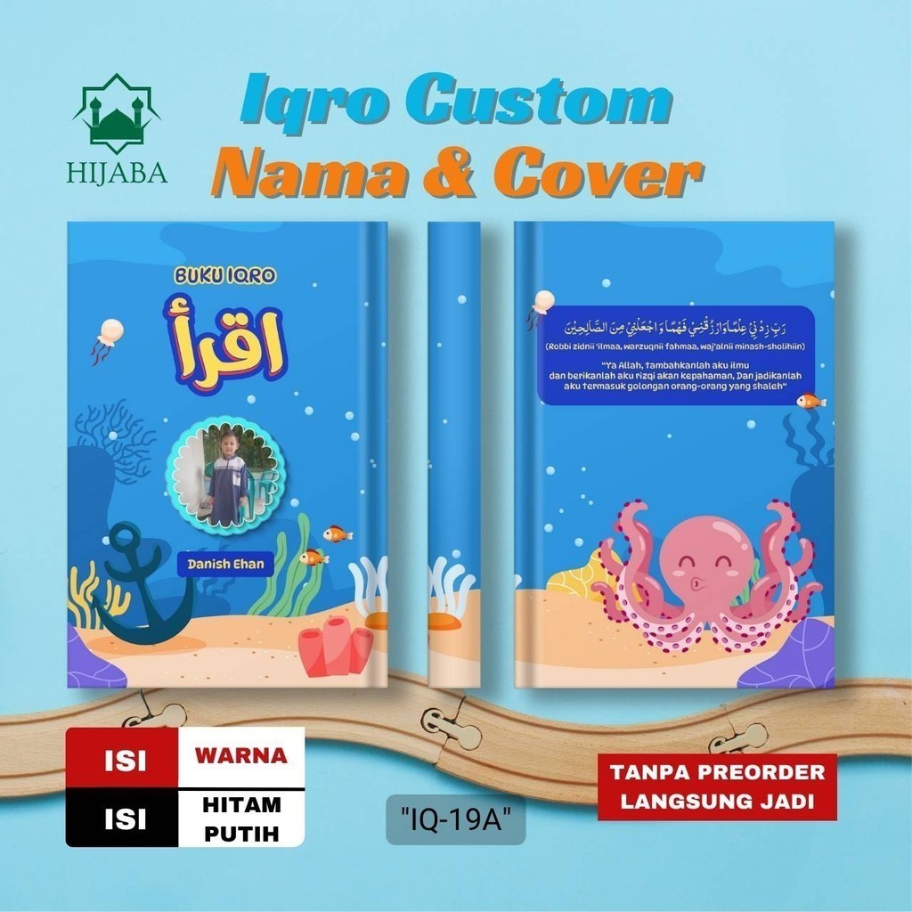 Jual Iqro Custom Nama Cover Hard Al Hafizh Dan Foto Iqra Hardcover For ...
