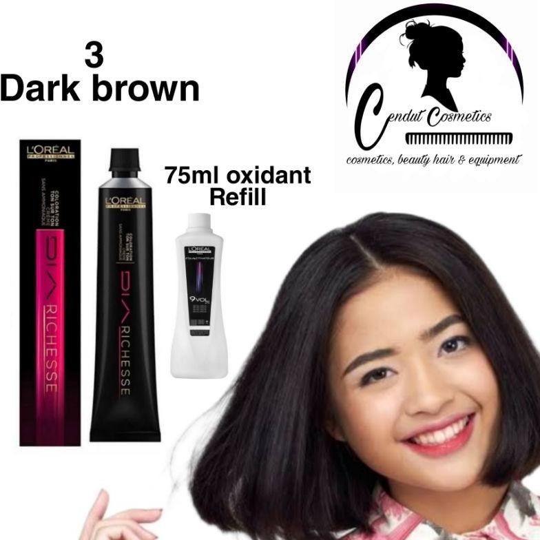 Jual Loreal Diarechese 3 dark brown / pewarna rambut / Toning rambut ...
