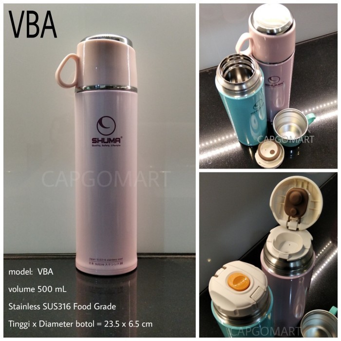 Jual Botol Air Panas Shuma 500 Ml Termos Stainless Steel Sus-316 Tumbler | Shopee Indonesia