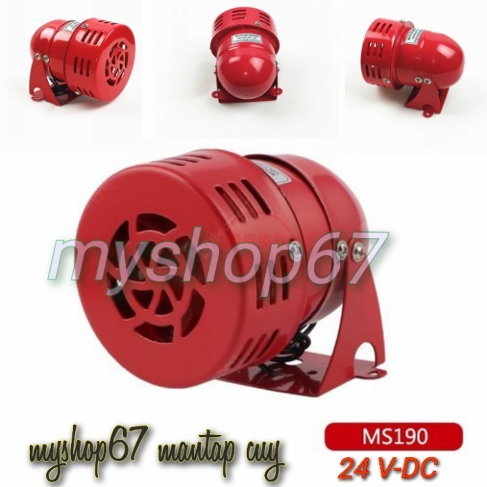 Jual Baby Mini Sirine Siren Alarm MS 190 Ms - 190 24 V DC Sirene Motor ...