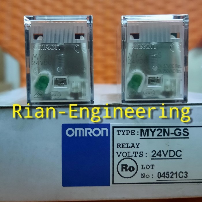 Jual Baru Asli Original Relay Omron My2N-Gs My2Ngs 24Vdc 24 Vdc 8 Kaki Terbaik | Shopee Indonesia