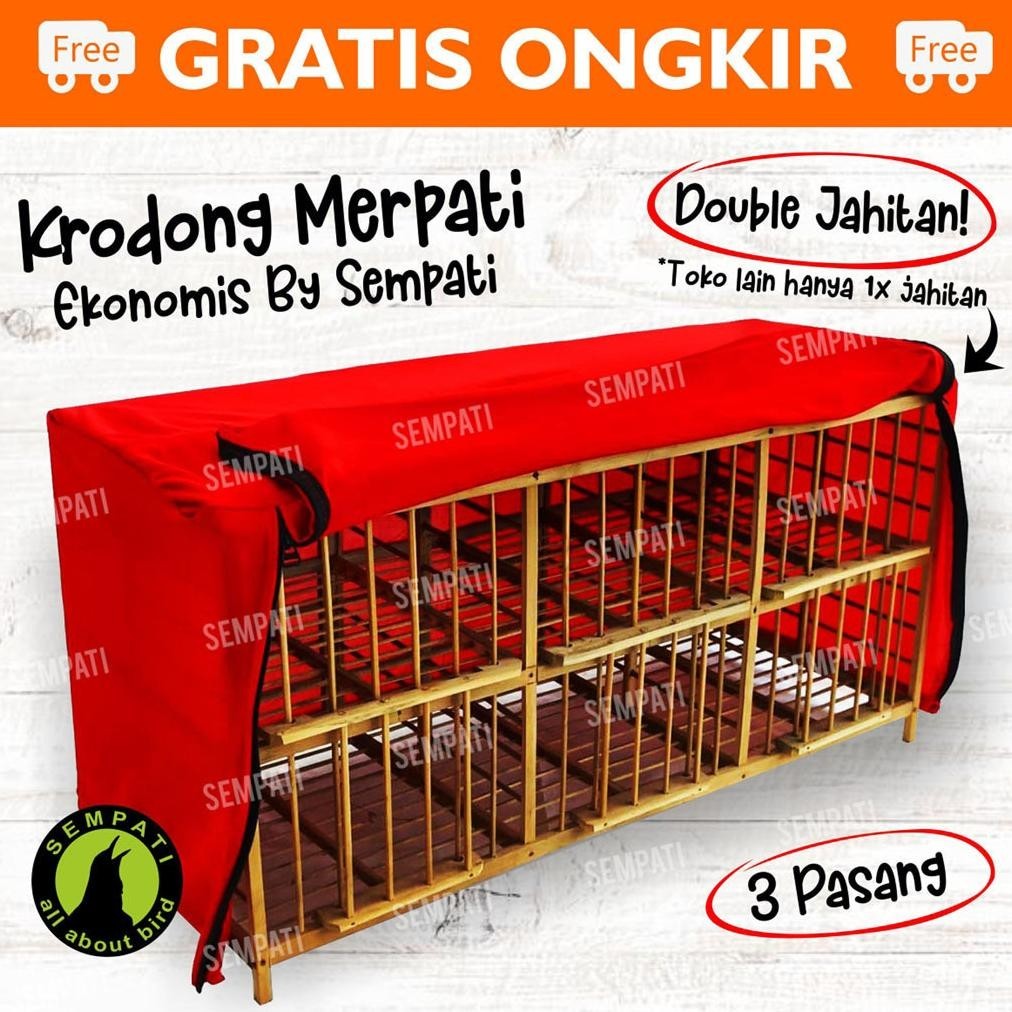 Jual Krodong Kerodong Sangkar Kandang Burung Merpati 3 Pasang Petak 6 ...