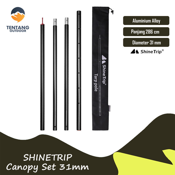 Jual SHINETRIP Tiang Kanopi Set 31mm Camping Canopy Pole Tent Outdoor ...