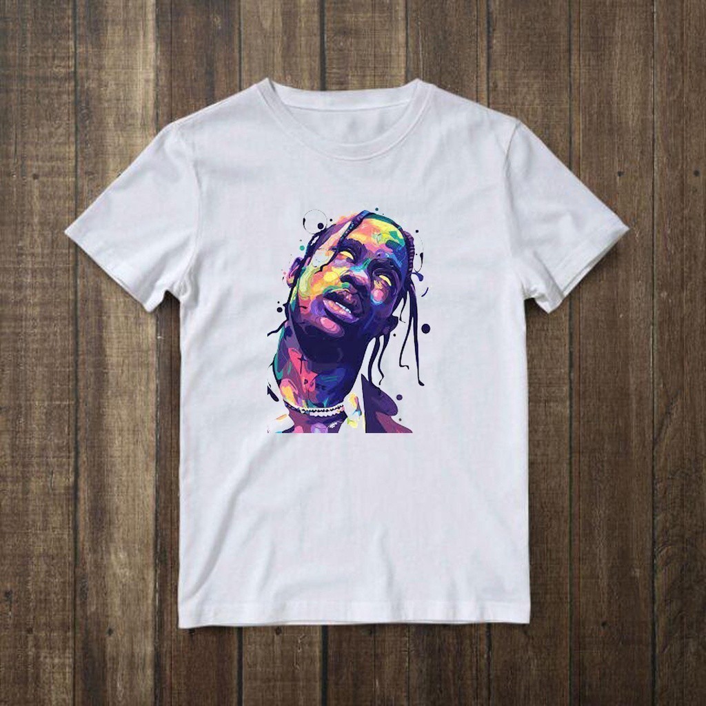 Jual Kaos T Shirt Pria Travis Scott Rapper | Shopee Indonesia