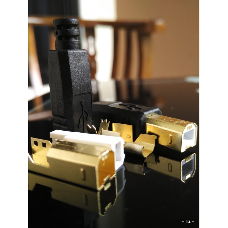 Jual USB A male USB-B connector Gold Plated High Quality Rubber End ...