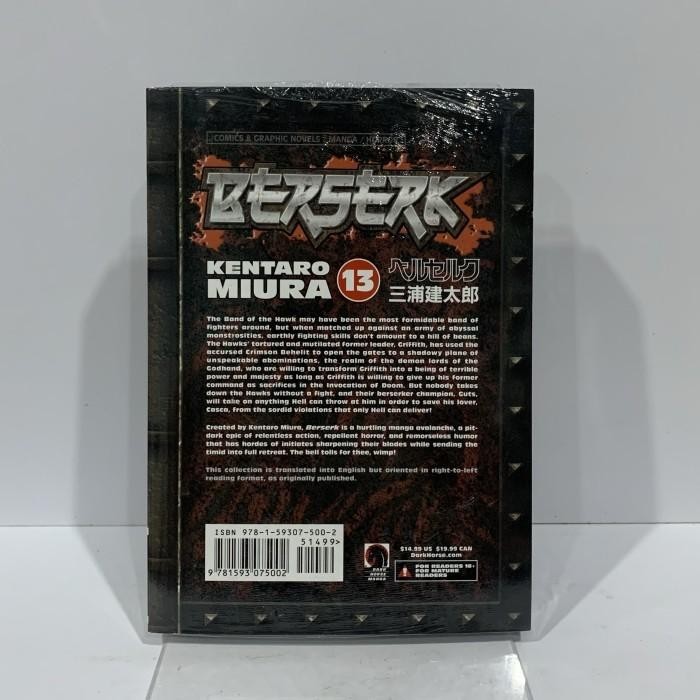 Jual BERSERK VOL 13 KENTARO MIURA DARK HORSE KOMIK ENGLISH MANGA | Shopee Indonesia