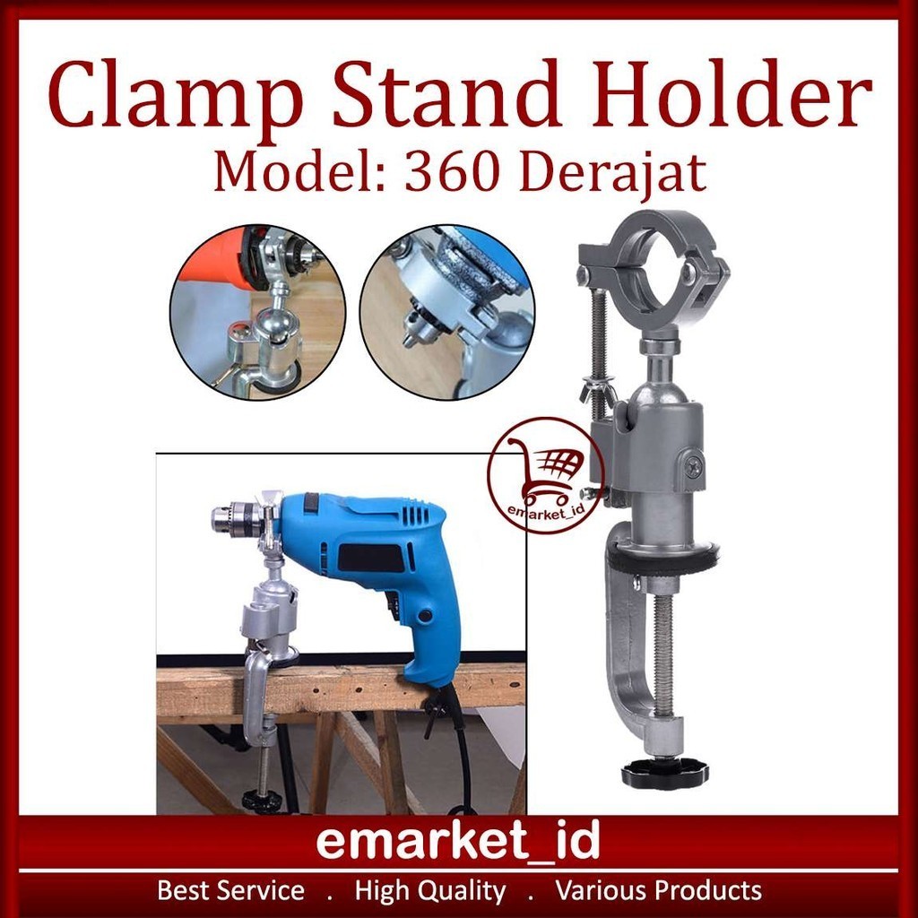 Jual Dudukan Meja Mesin Bor 360 Derajat AH18 / Clamp Stand Holder ...