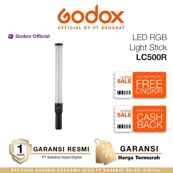 Jual Godox Lc500R Lc500 R Rgb Light Stick Ice Light Bicolor Lightsaber ...