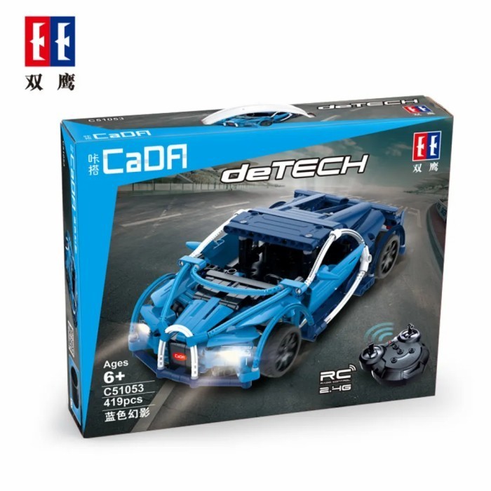 Jual Double E Cada Bricks Blue Sports Car C51053W Remote Control ...
