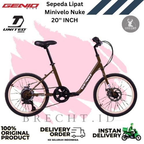 Jual Sepeda Lipat Minion Genio Minivelo NUKE 20 inch 20.1 7 speed ...