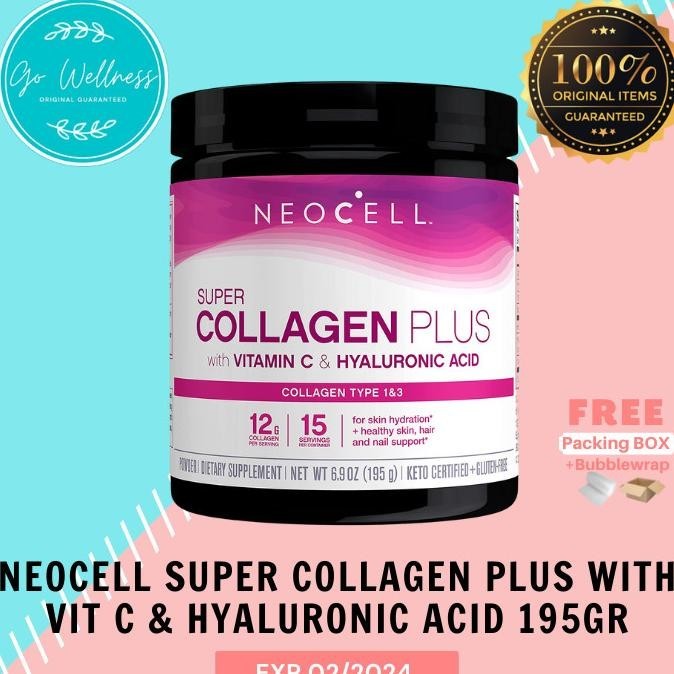 Jual Neocell Super Collagen Plus Vit C Hyaluronic Acid 195 G | Shopee Indonesia
