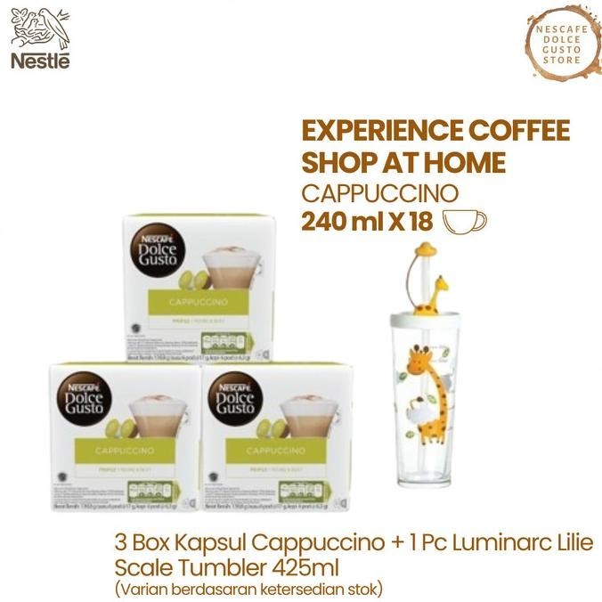 Jual Capsule Ndg Nescafe Dolce Gusto Cappuccino 3 Box (36 Kapsul =18 ...