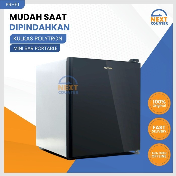 Jual POLYTRON KULKAS MINI PORTABEL REFRIGERATOR 50 LITER PRH-51 ...