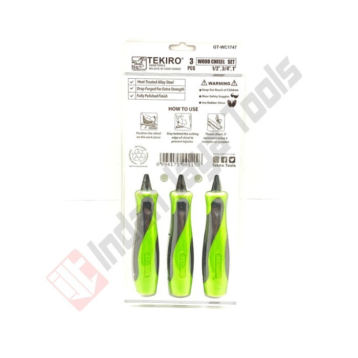 Jual SUPER MURAH TEKIRO GT-WC1747 WOOD CHISEL SET 3 PCS - TATAH PAHAT ...