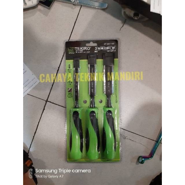 Jual TEKIRO GT-WC1747 PAHAT / TATAH KAYU SET ISI 3 PCS / WOOD CHISEL ...