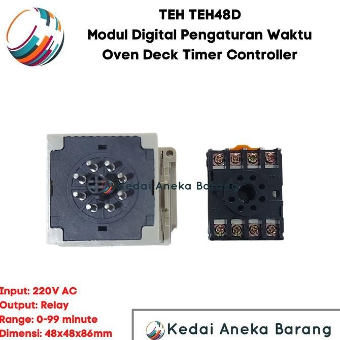 Jual TEH Modul Digital Timer Oven Deck Controller TEH48D TEH-48D 220V ...