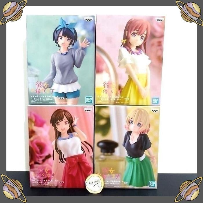 Jual [TTM] (SET OF 4) BANPRESTO GIRLFRIEND RENTAL KANOJO EXHIBITION VER ...