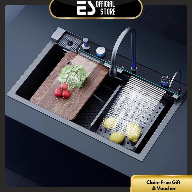 Jual Kitchen Sink Wastafel Stainls Steel Bak Cuci Piring Wastafel Dapur ...