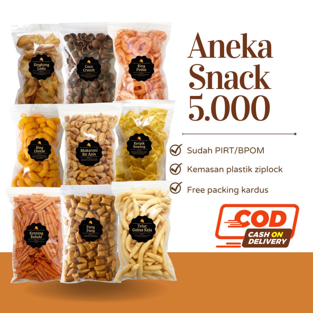 Jual [DELISH SNACKS] Aneka Snack Serba 5.000 / Cemilan Camilan 5 Ribu ...