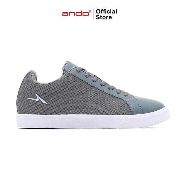 Jual Ando Official Sepatu Sneakers Decombi Pria Dewasa - Abu-Abu ...