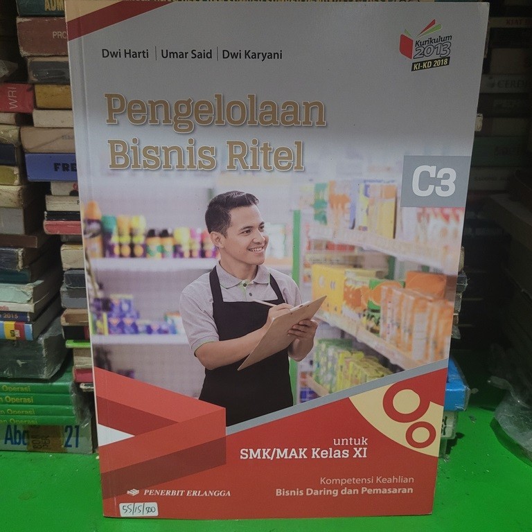 Jual BUKU BEKAS PENGELOLAAN BISNIS RITEL KELAS 2 SMK ERLANGGA K13 ...