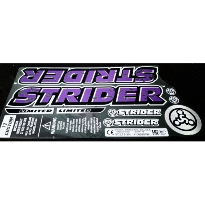 Jual sticker decals sepeda push back STRIDER | Shopee Indonesia