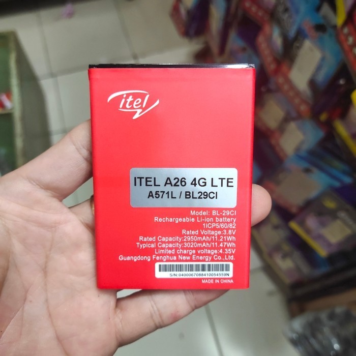 Jual ITEL A26 4G LTE / A571L / BL-29ci battery batre batt MANTUL ...
