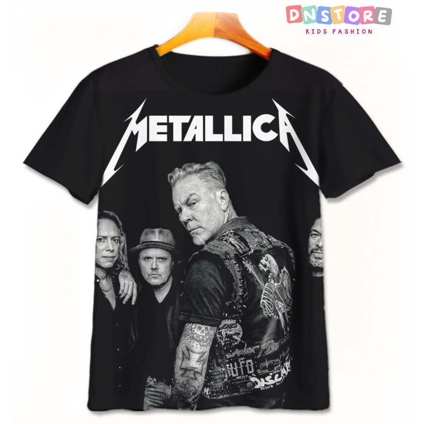 Jual Kaos Anak Metalica v2 Baju Anak Musik Band Metalica 3D Printing ...