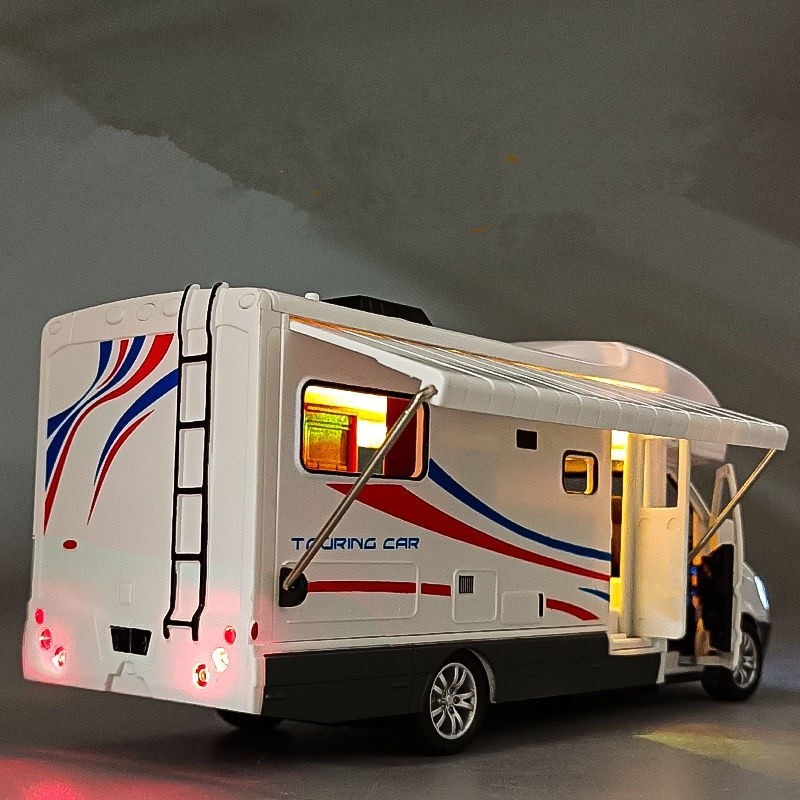 Jual 1:28 Diecast RV Kendaraan Rekreasi Logam Camper Van Motorhome ...