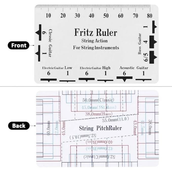 Jual Fritz Ruler Alat Ukur Senar Gitar Penggaris Pengukur String FZ-80 ...