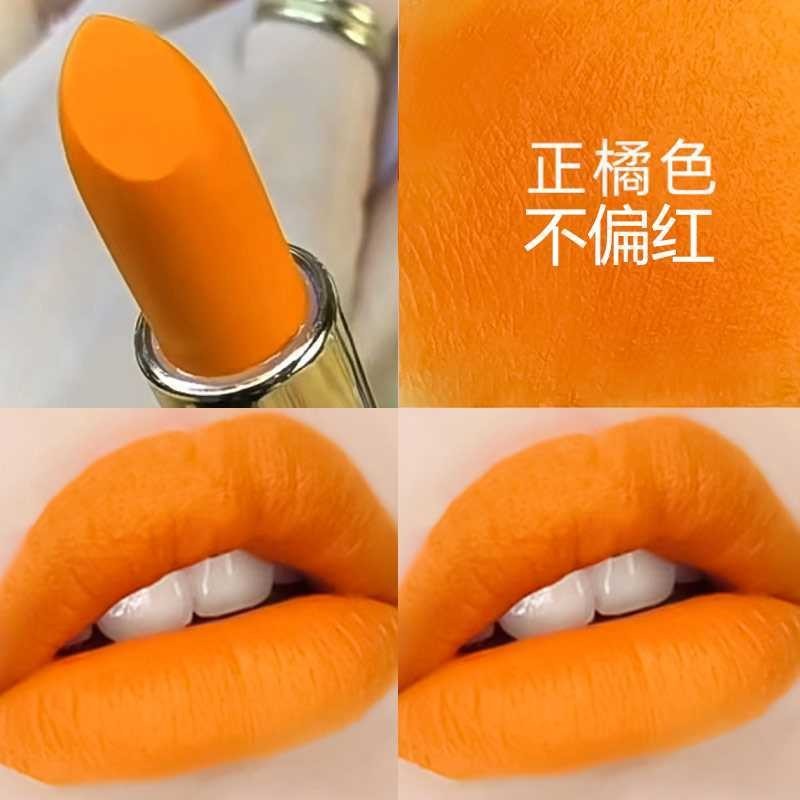 Jual Lipstik Sistem Warna Oranye, Perona Bibir Putih Oranye Hangat ...
