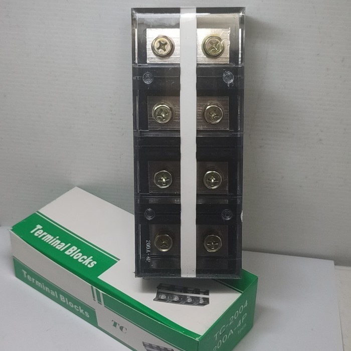 Jual TERMINAL BLOCK BLOK 200A 4POLE TC-2004 / TC2004 VORGE 4P 200 A 4 P 4 Pole K01 | Shopee ...