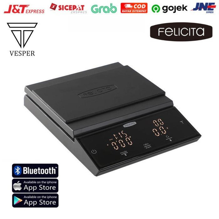 Jual Felicita Parallel Plus Smart Ratio Coffee Scale Timbangan Kopi V60 ...