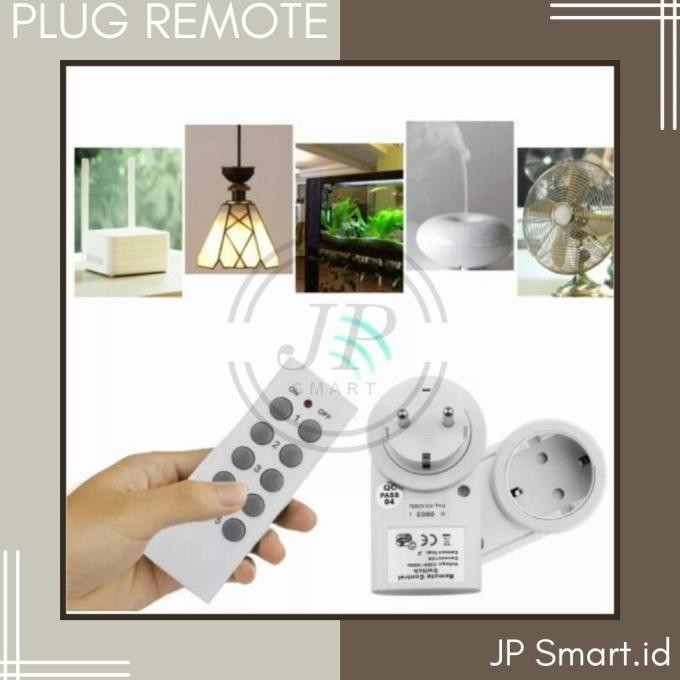 Jual Plug Wireless on off Stop kontak with remote socket colokan otomatis CV Megah Jaya | Shopee ...