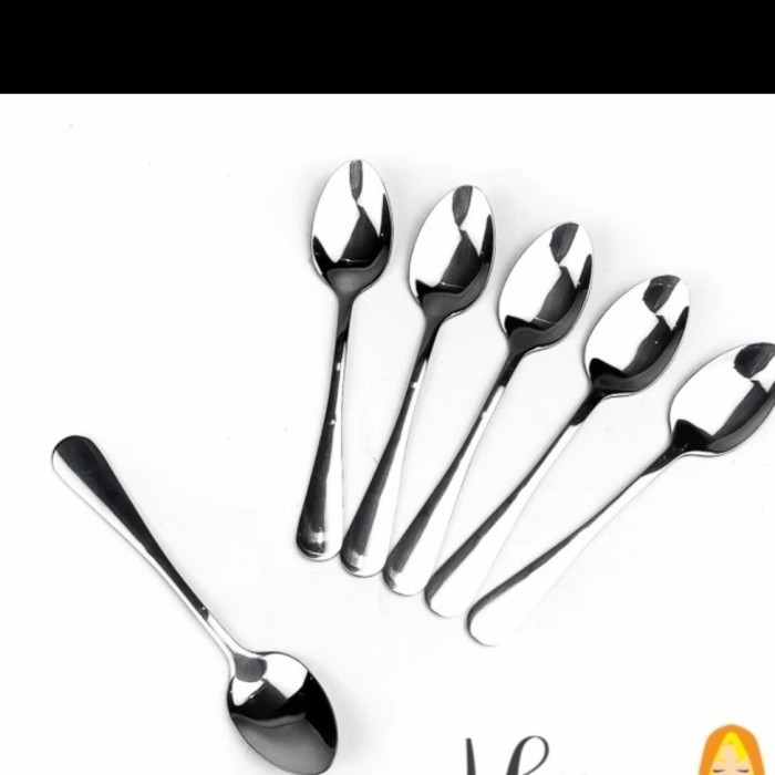 Jual Sendok Aduk Teh Kopi Stainless Tebal Tea Spoon Puding Kue Cake ...