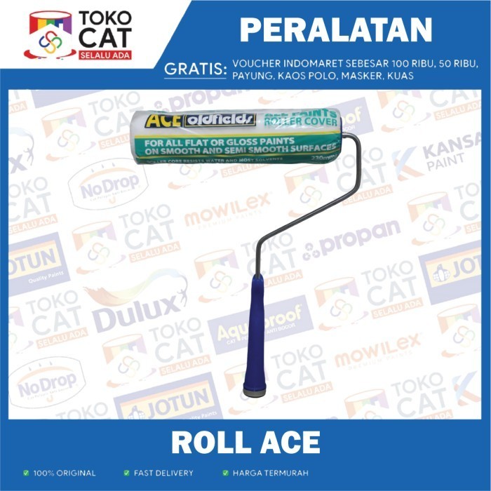 Jual ROLL CAT ACE | ROLL ACE BUDGET 9" (sumbu putar 10mm 3/8 ...