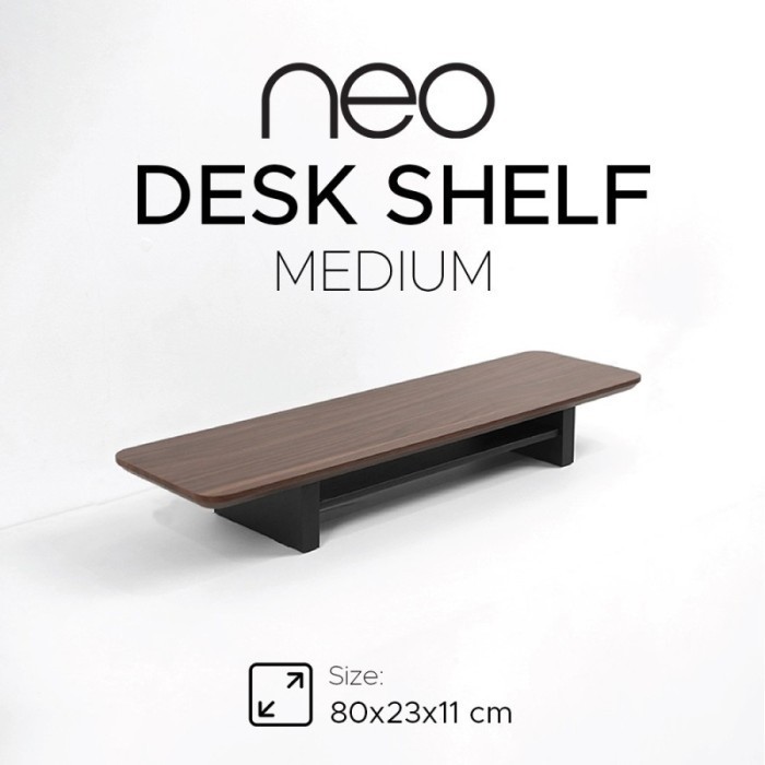 Jual Noir Desk Shelf Monitor Stand Riser Medium Meja | Shopee Indonesia
