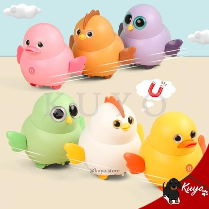 Jual Mainan Motorik Anak Hewan Duckling Wiggle Wobble Preschool Magnet ...