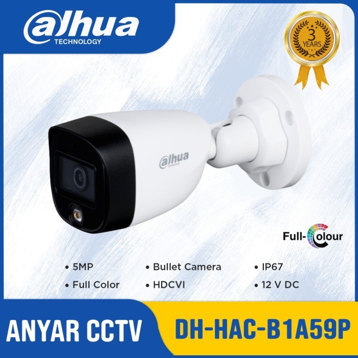 Jual Dahua Colorvu 5Mp Dh-Hac-B1A59P / Full Color Dahua Hac B1A59P ...