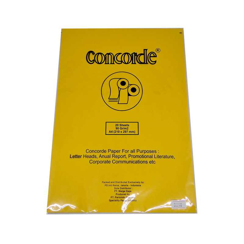 Jual Concorde Pk-Cc G - Kertas A4 Warna Kuning / Yellow | Shopee Indonesia