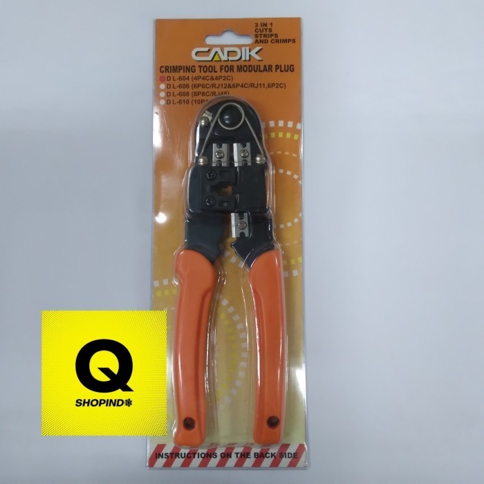 Jual Paling Murah Cadik Dl-604 Dl604 Dl 604 Tang Crimping, Strip ...