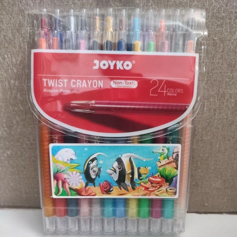 Jual Crayon Putar Joyko 24 warna | Shopee Indonesia