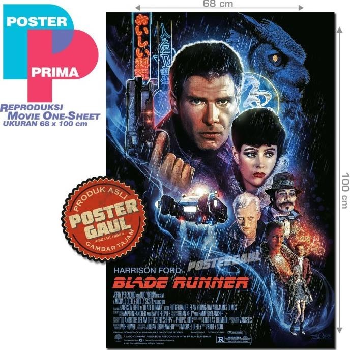 Jual Poster Prima Reproduksi Movie One-Sheet BLADE RUNNER #TOS04 ...