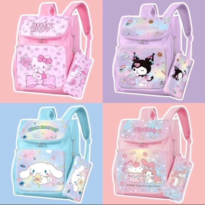 Jual TAS RANSEL ANAK SANRIO CINNAMOROLL BACKPACK TAS SEKOLAH TK SD PAUD TAS PUNGGUNG KUROMI ...