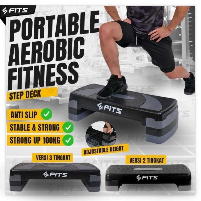 Jual SFIDN FITS Portable Aerobic Fitness Stepper Gym | Step Deck ...