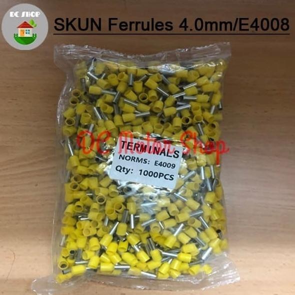 Jual Skun Kabel Tusuk Ferulles/Ferrules 4.0mm 4.0 mm 4,0mm 4,0 mm E4009 Radeliana Official ...