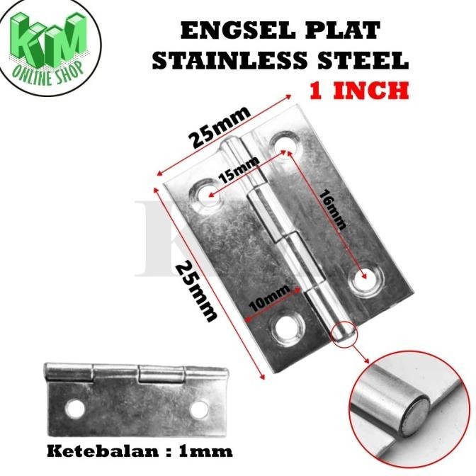 Jual Engsel Plat Stainless Steel / Engsel Plat Pintu Kandang Jendela ...