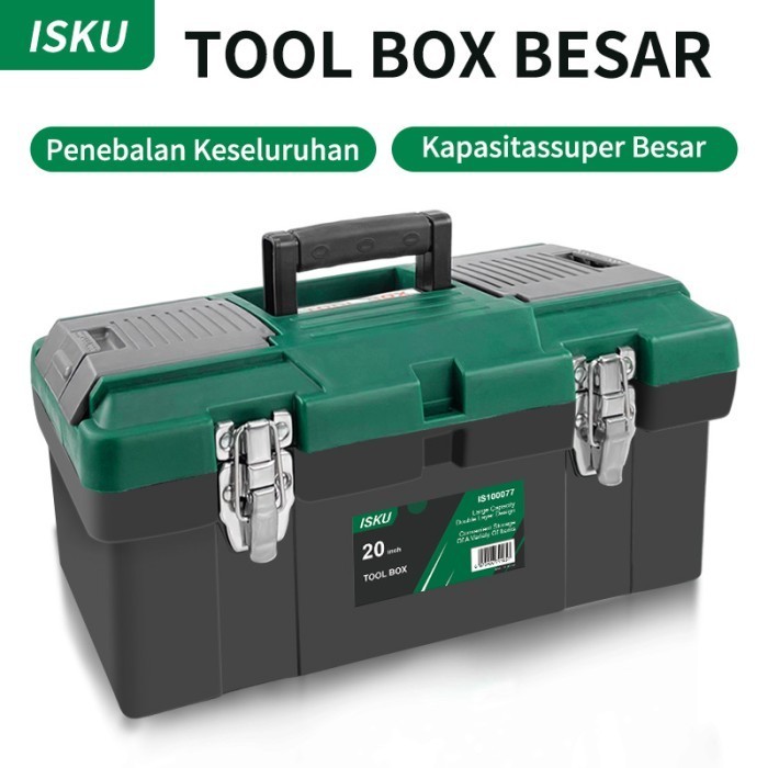 Jual Isku Tool Box Besar Plastik 15 18 20 Inch Toolbox Kotak Perkakas ...