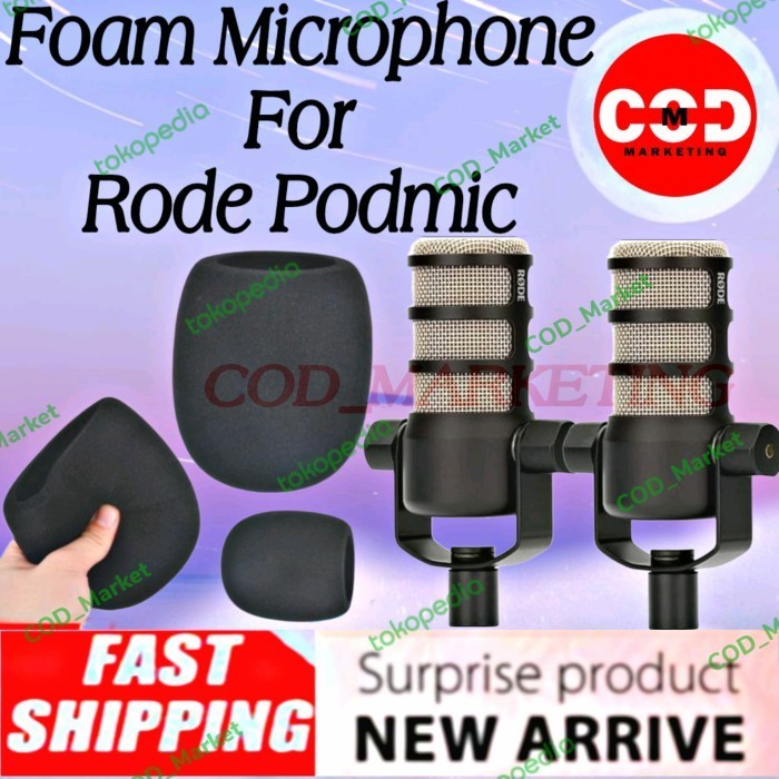 Jual Busa Rode Podmic / Pod Mic Windshield Studio Foam Sponge High ...