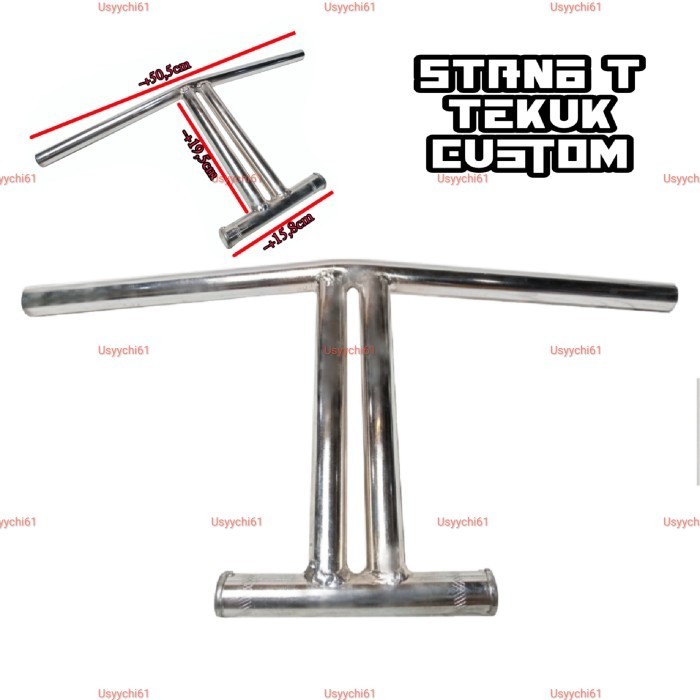 Jual Stang Stir T Tekuk Motor Custom Variasi Chopper Japstyle Bobber CF ...